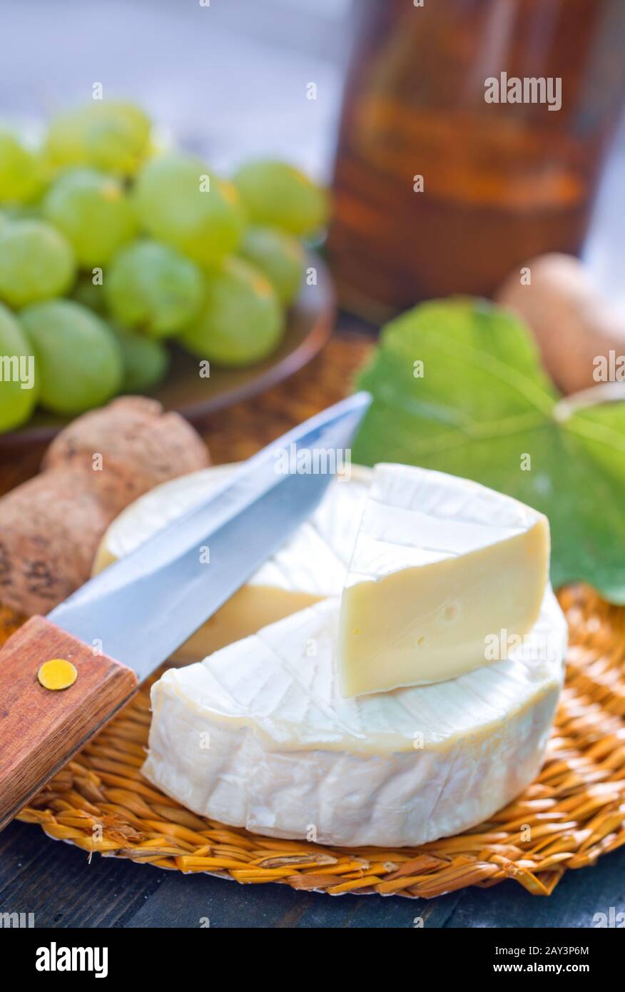 White mould full fat soft cheese hi-res stock photography and images ...