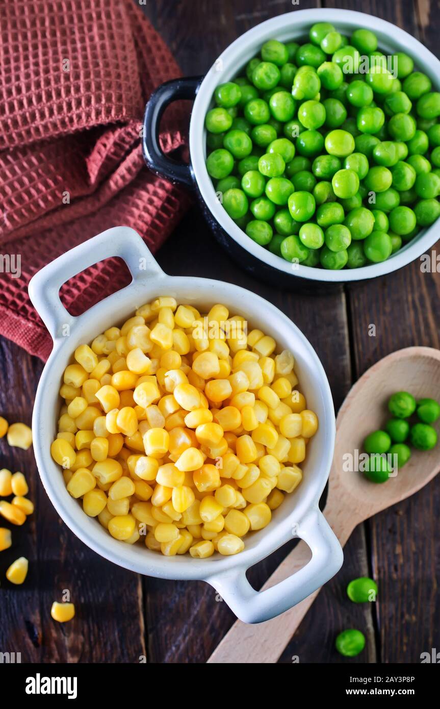 corn and peas Stock Photo - Alamy