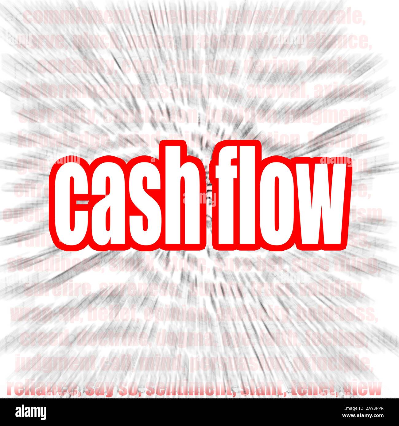 Cash flow word cloud Stock Photo - Alamy