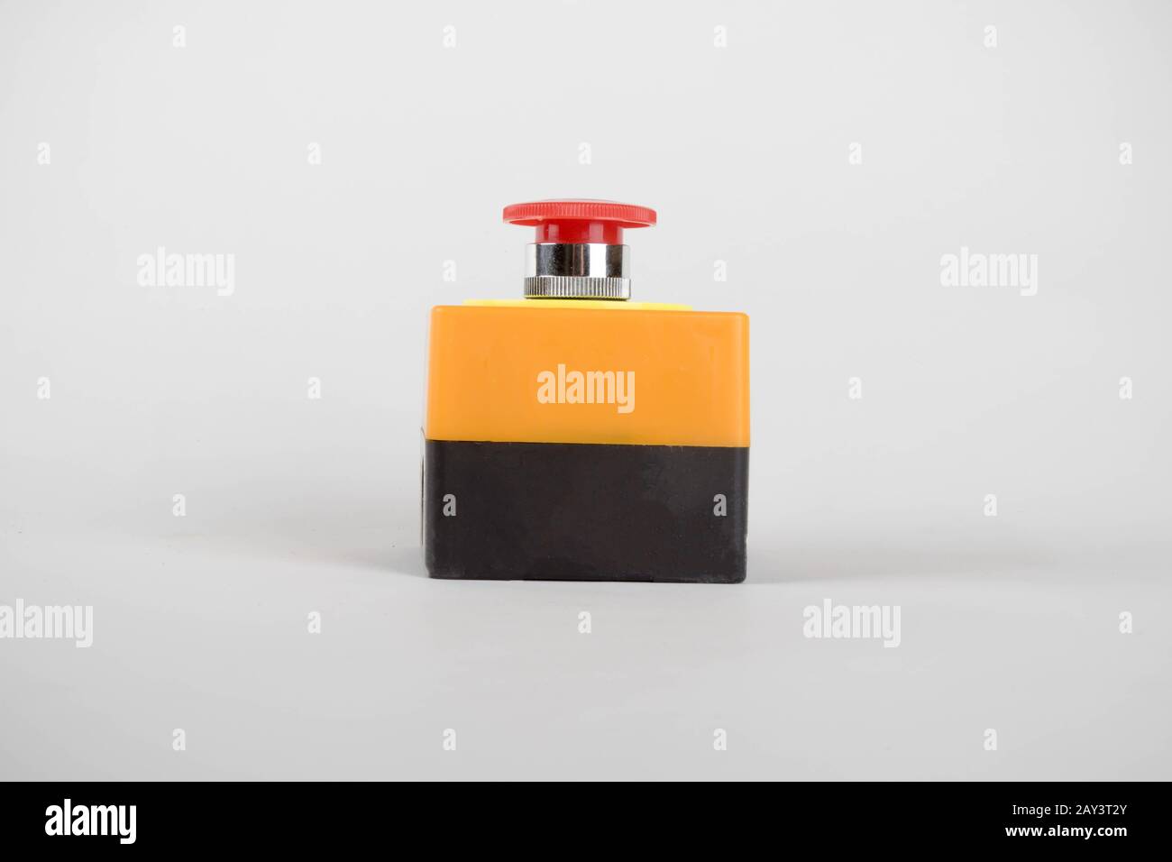 An industrial emergency stop button Stock Photo - Alamy