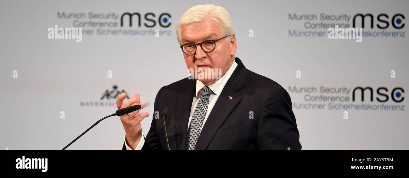 Munich, Germany. 14th Feb, 2020. Federal President Frank-Walter ...