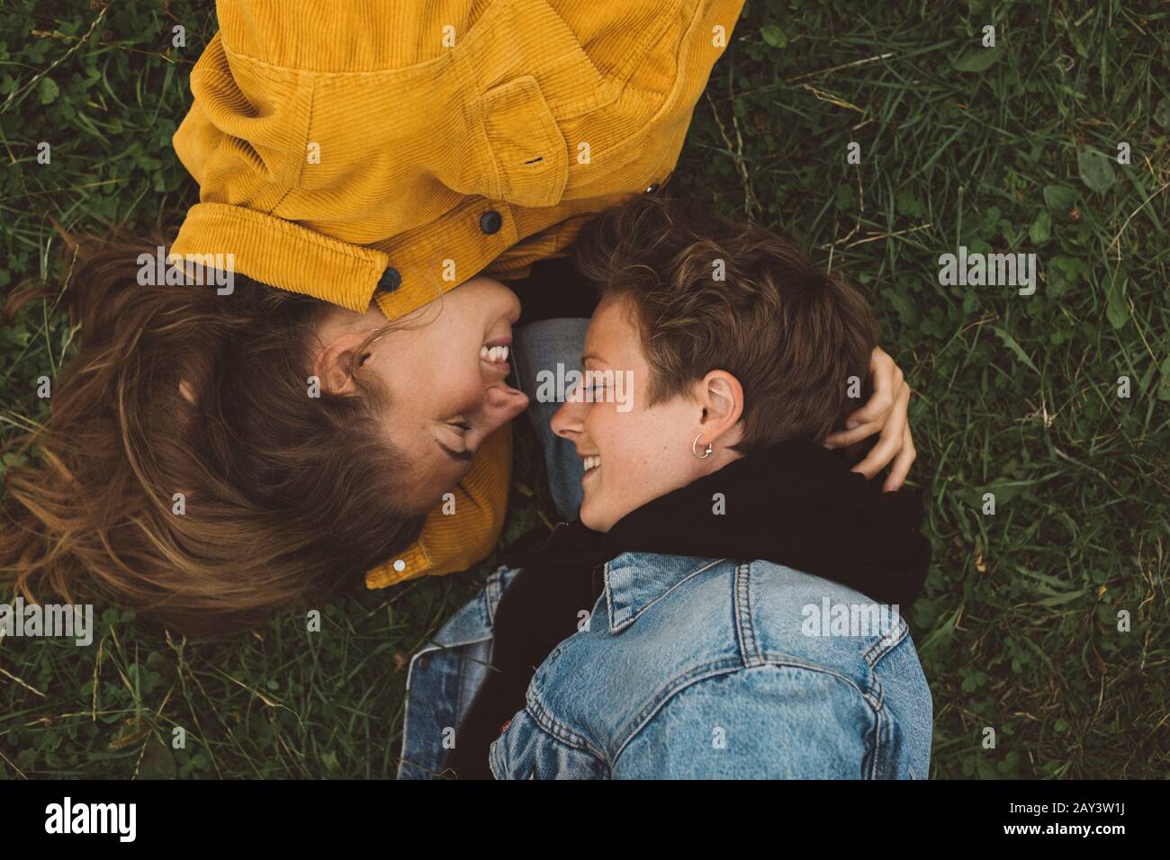 Female couple together Stock Photo - Alamy