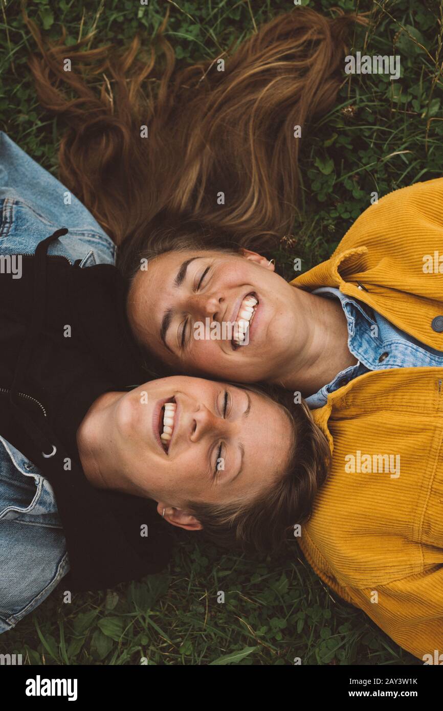 Female couple together Stock Photo - Alamy