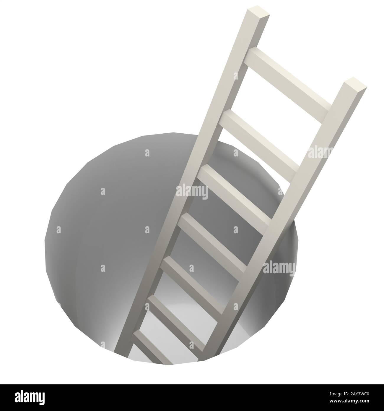 Ladder from hole Stock Photo - Alamy