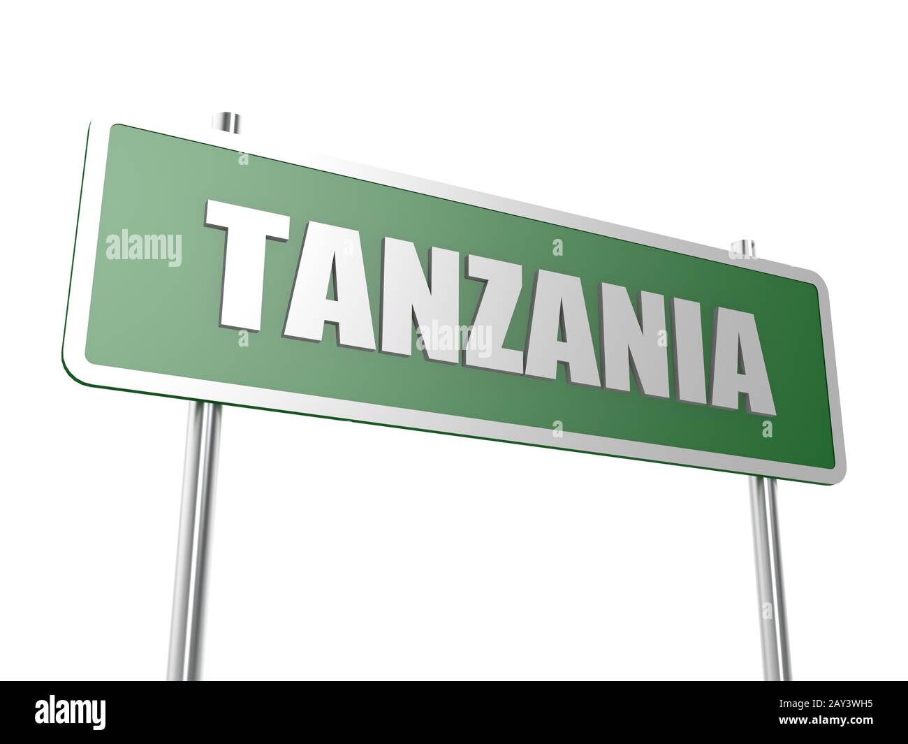 Tanzania road sign hi-res stock photography and images - Alamy