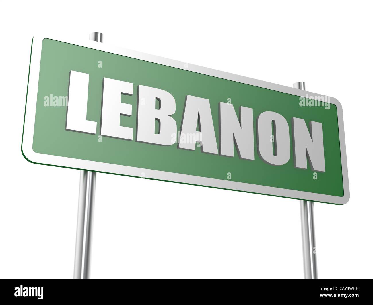 Lebanon road sign hi-res stock photography and images - Alamy