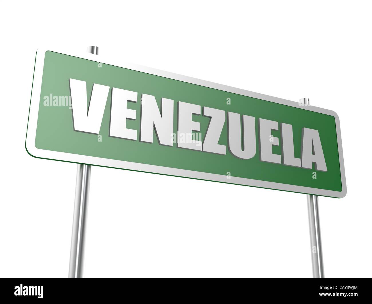 Venezuela road sign hi-res stock photography and images - Alamy