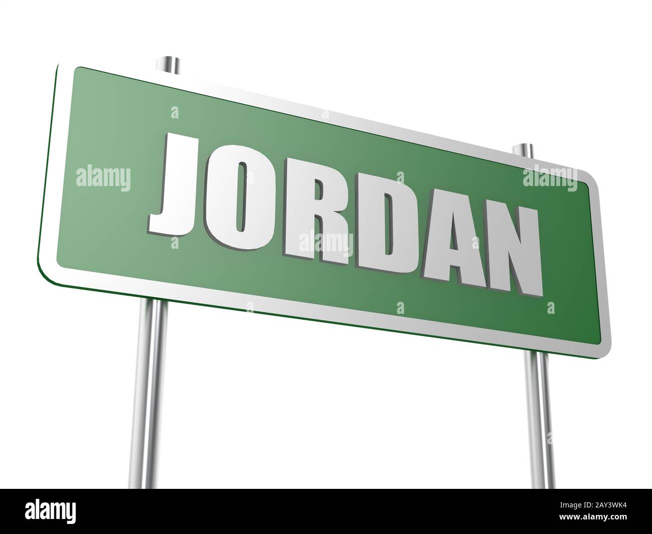 Road sign jordan Cut Out Stock Images & Pictures - Alamy