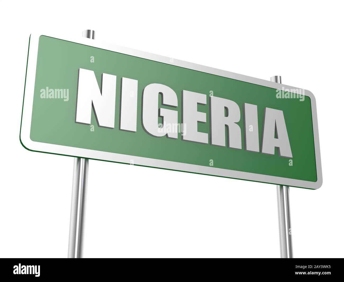 Nigeria highway sign hi-res stock photography and images - Alamy