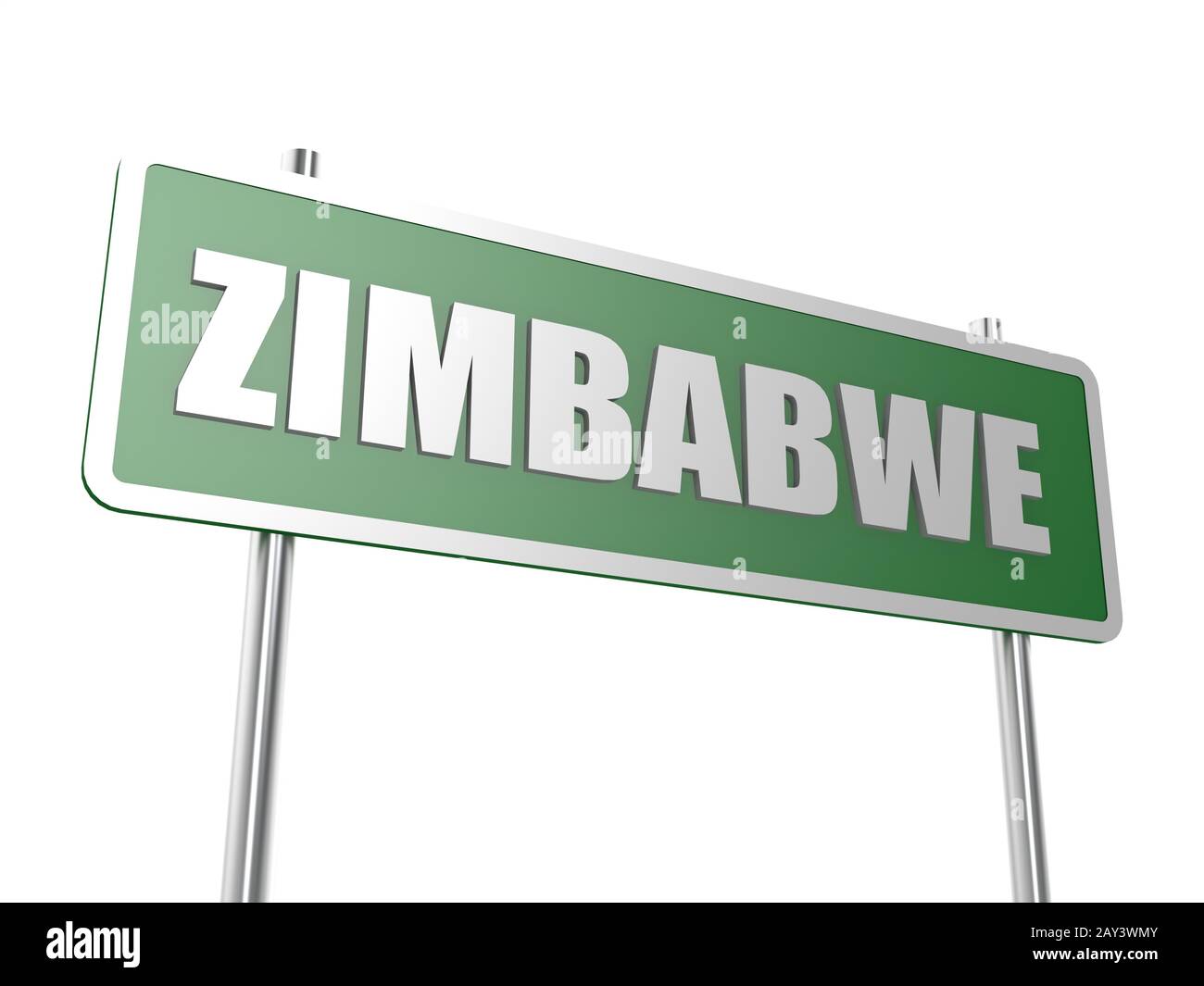 Zimbabwe road sign hi-res stock photography and images - Alamy