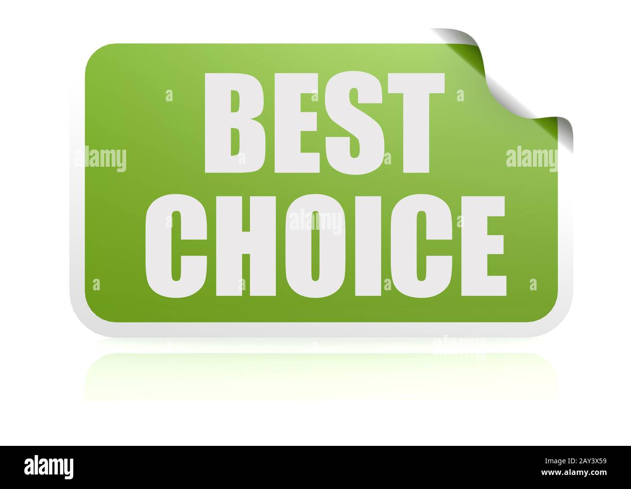 Best choice green sticker Stock Photo - Alamy