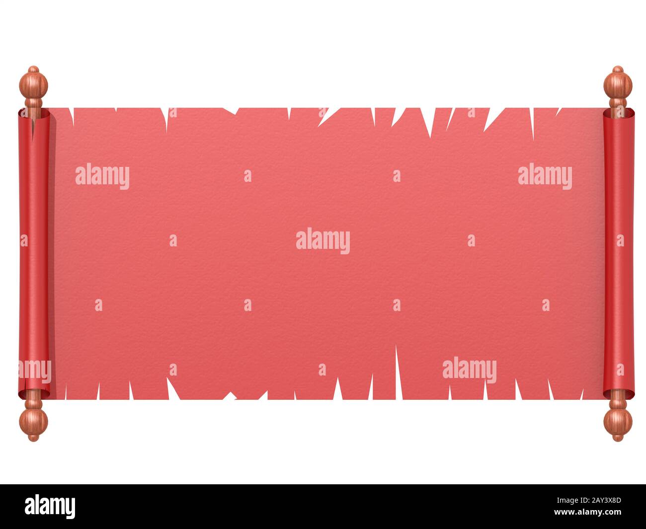 Red scroll paper Stock Photo - Alamy