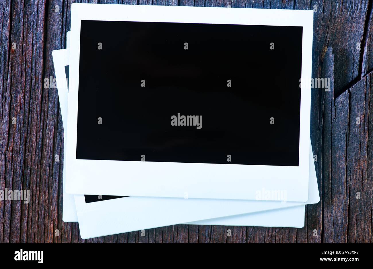 Blank instant photo frames Stock Photo - Alamy