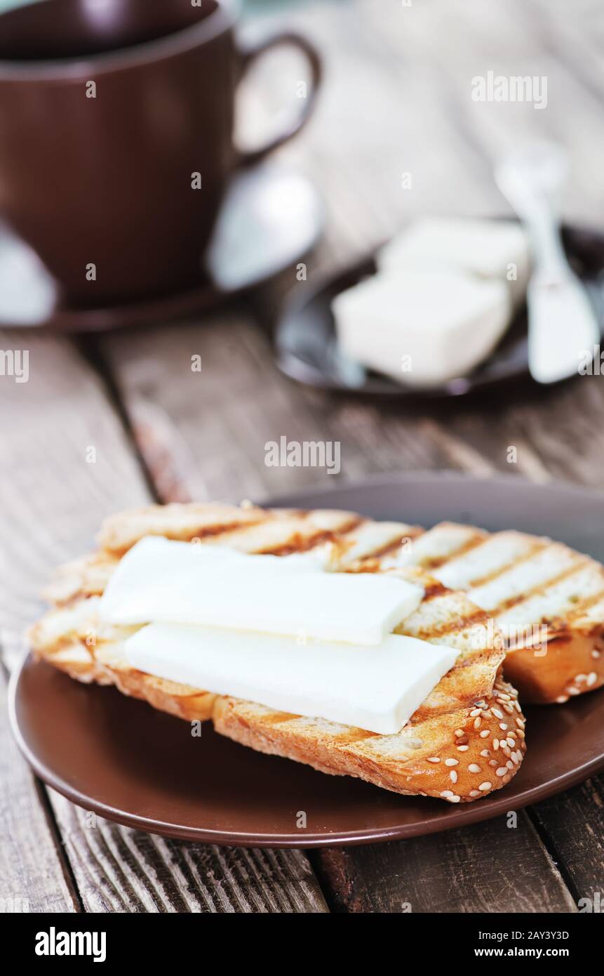 bread with butter Stock Photo - Alamy
