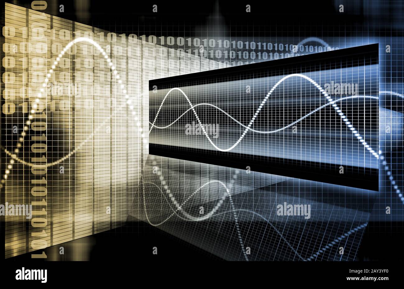 Gold Corporate Data Diagram Stock Photo - Alamy