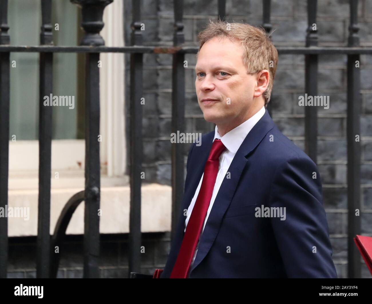 London, UK. 14th Feb, 2020. Transport Secretary Grant Shapps arriving ...