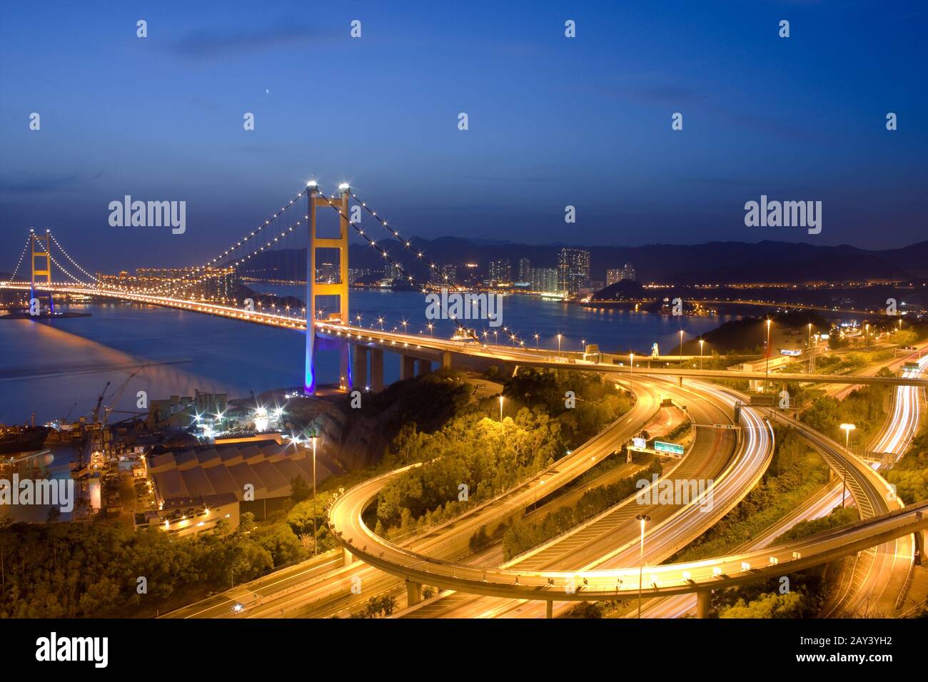 Tsing Ma Bridge Stock Photo - Alamy