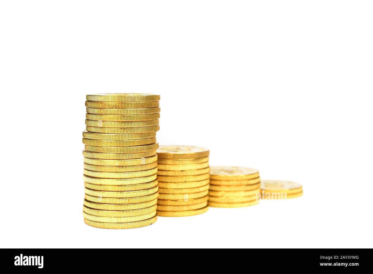 money gold coins Stock Photo - Alamy