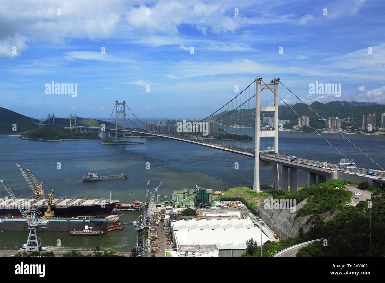 Tsing Ma Bridge Stock Photo - Alamy