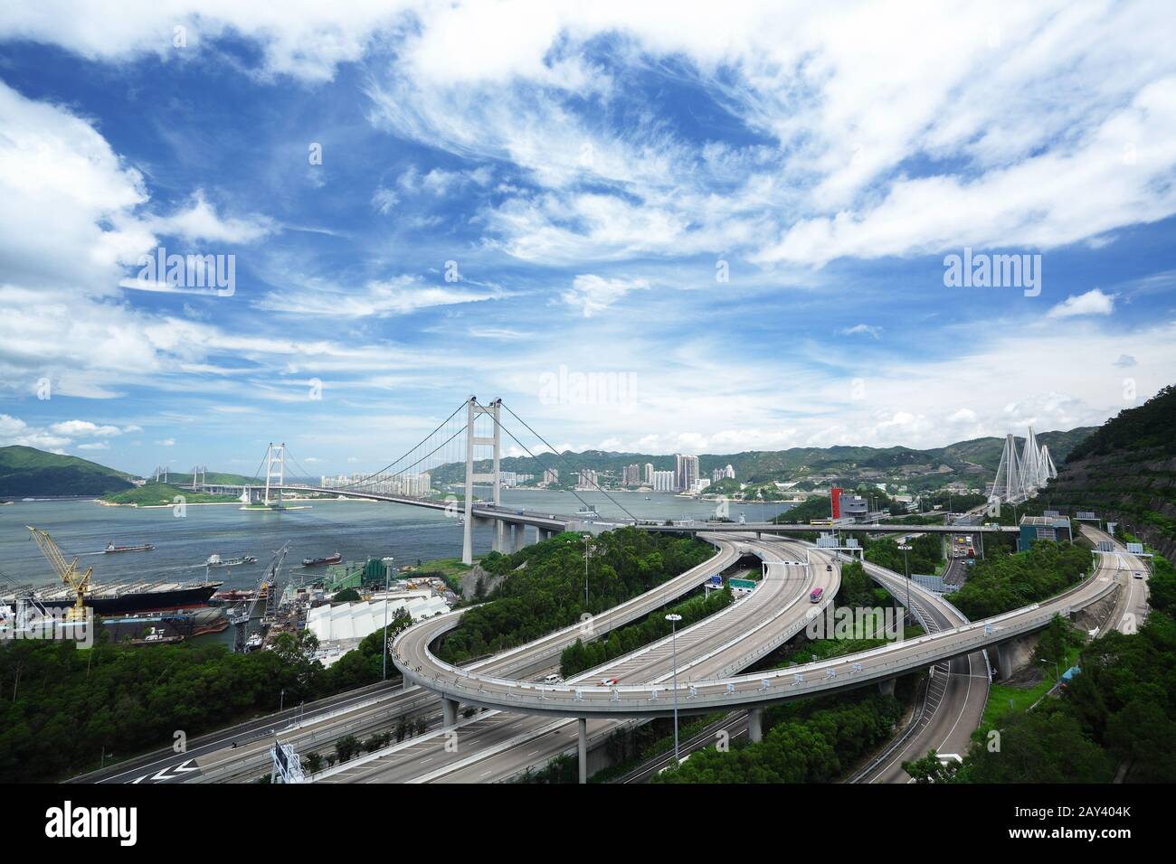 Tsing Ma Bridge Stock Photo - Alamy