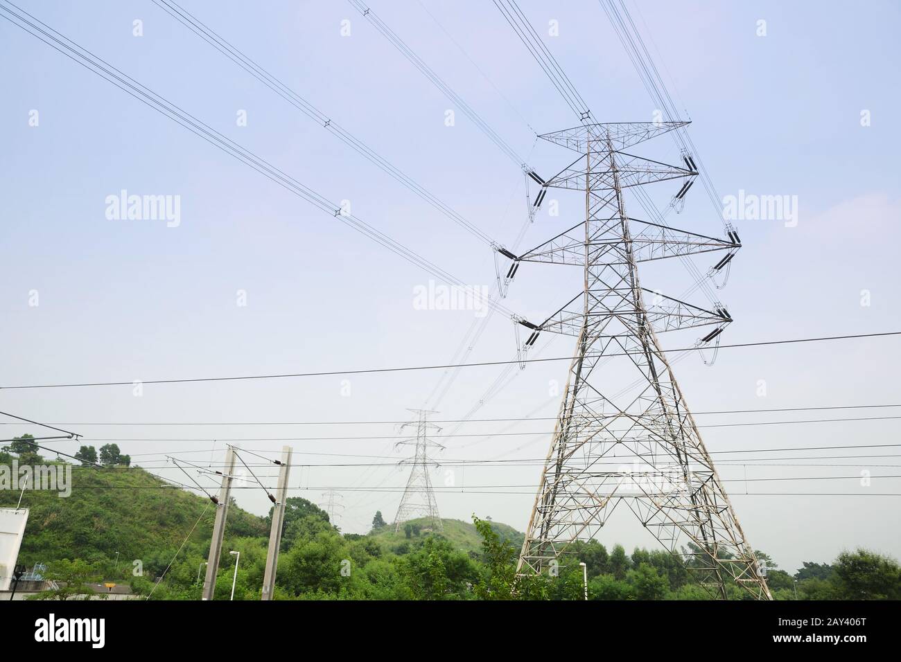 Powerlines power line hi-res stock photography and images - Alamy
