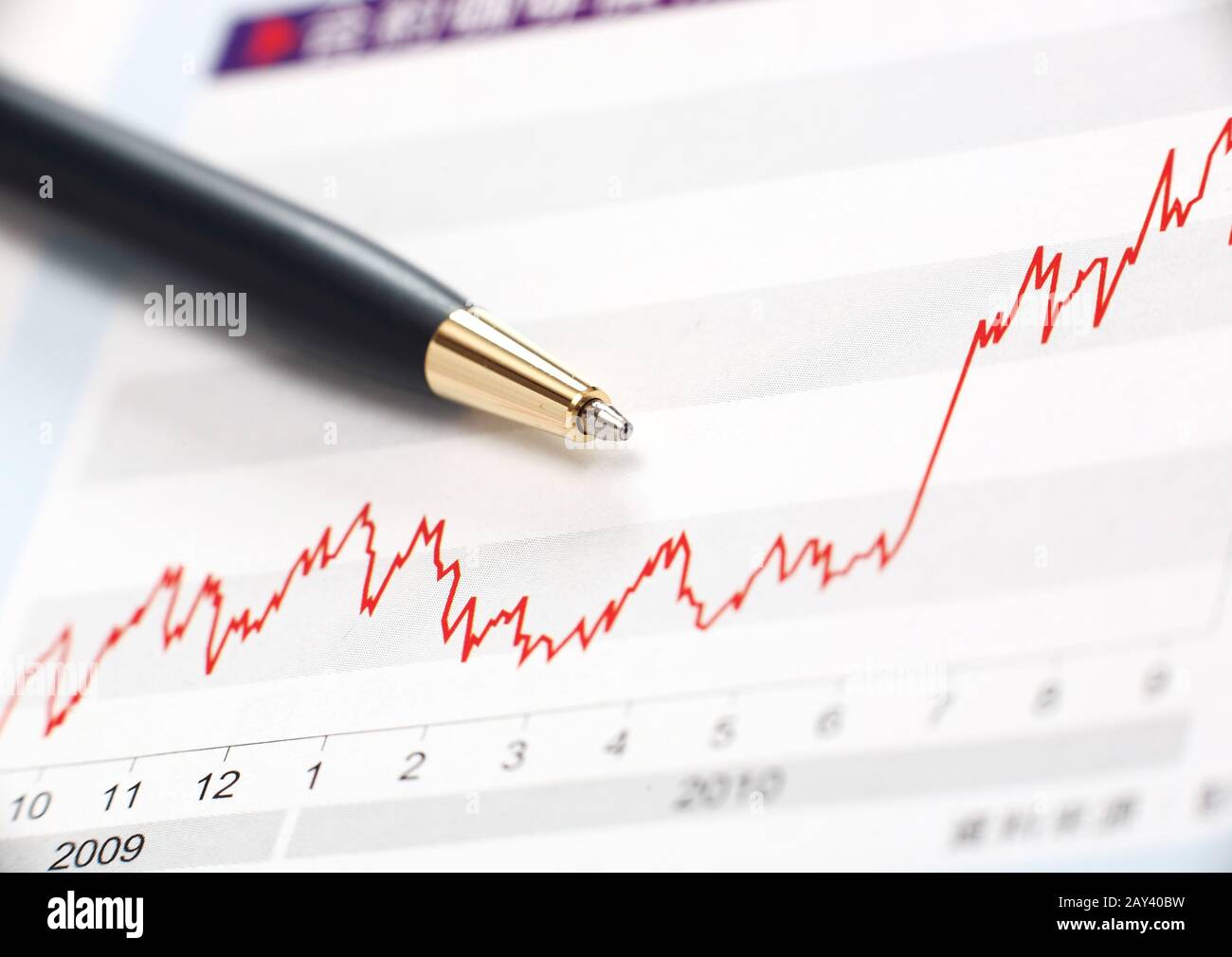 Stock index raise Stock Photo - Alamy