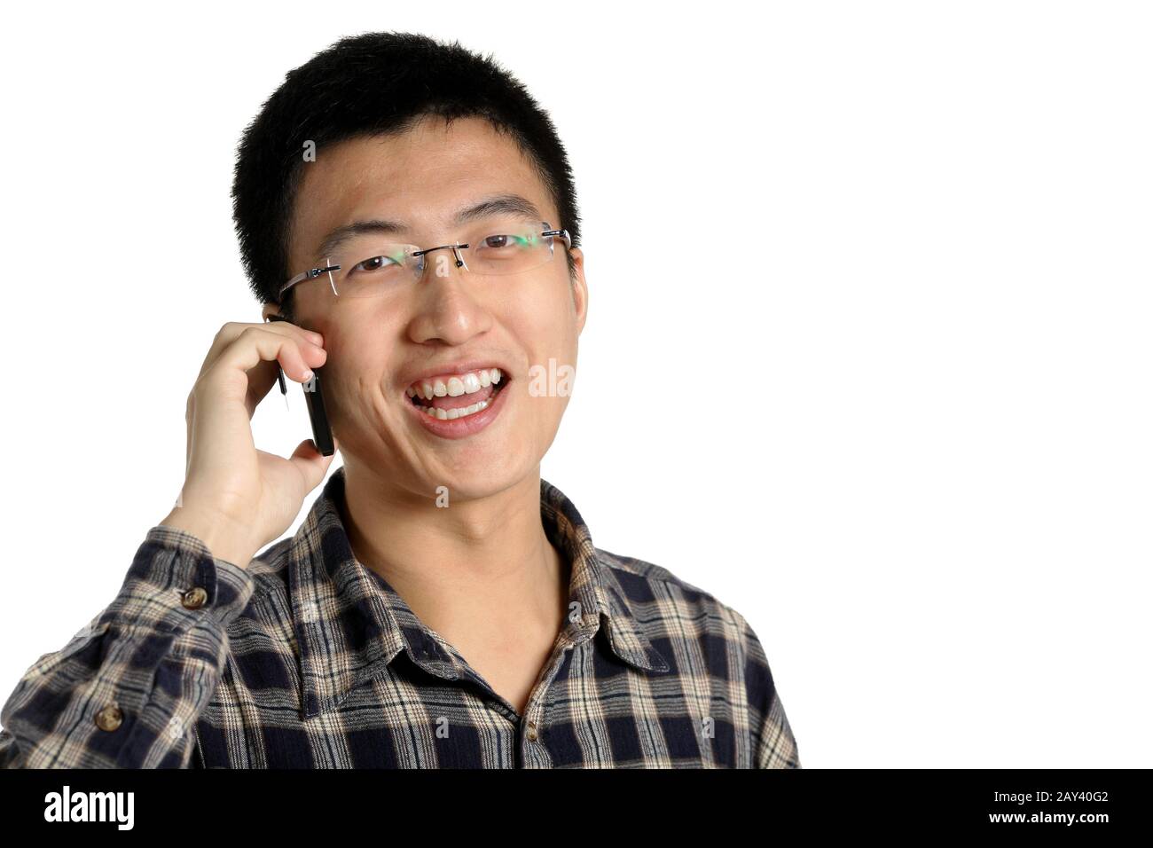man talk on phone Stock Photo - Alamy