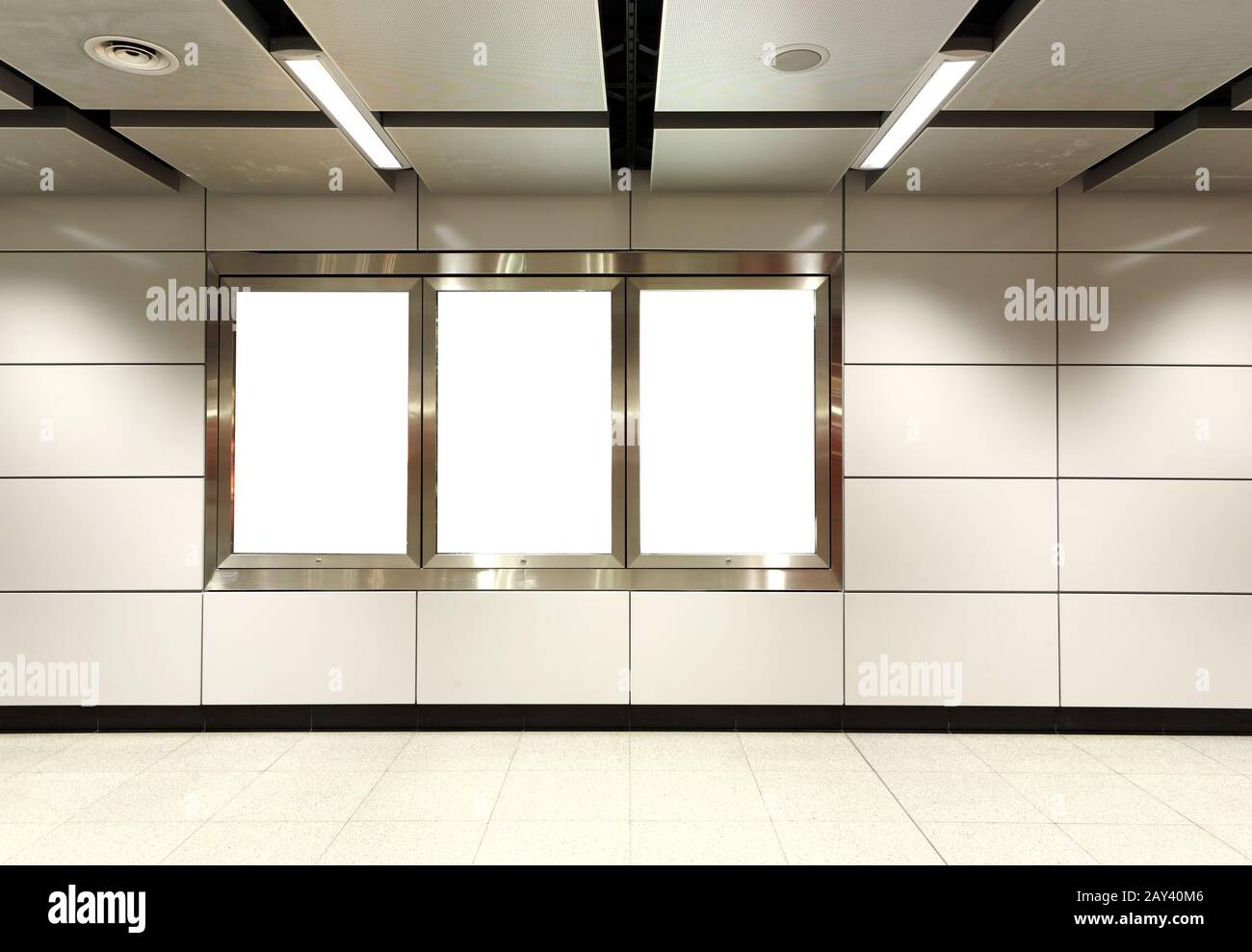 Blank billboard advertisement in bus hi-res stock photography and ...