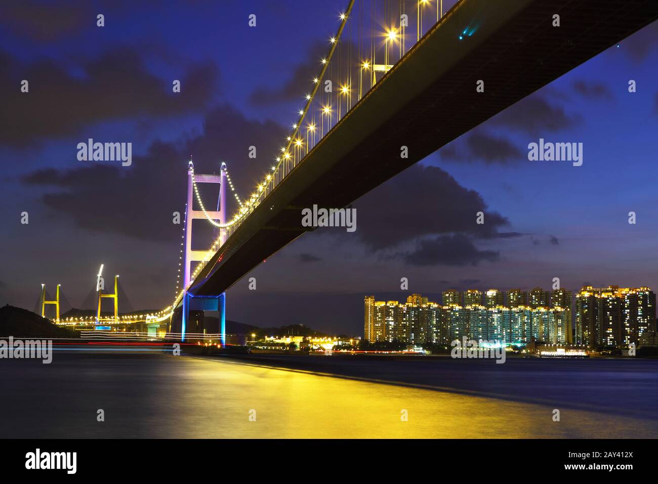 Tsing Ma Bridge in Hong Kong Stock Photo - Alamy
