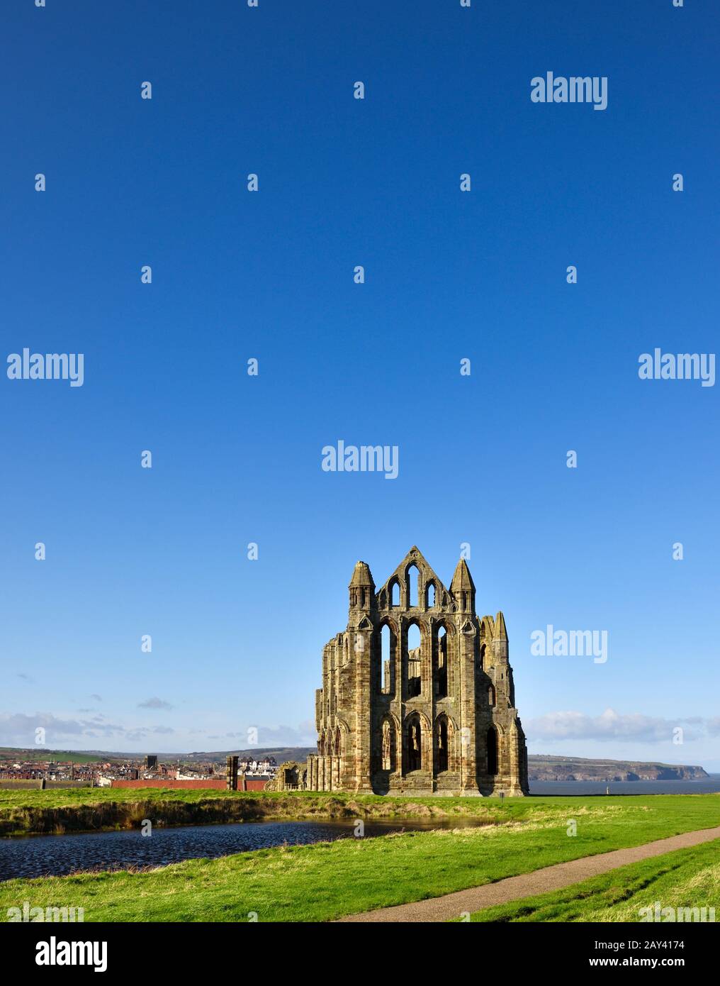 Whitby Abbey ruin,North Yorkshire,England,UK Stock Photo - Alamy