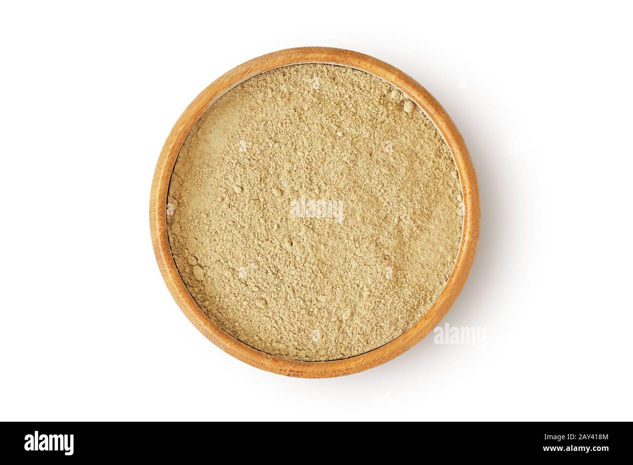 Moroccan rhassoul - ghassoul clay in wooden bowl on white background ...