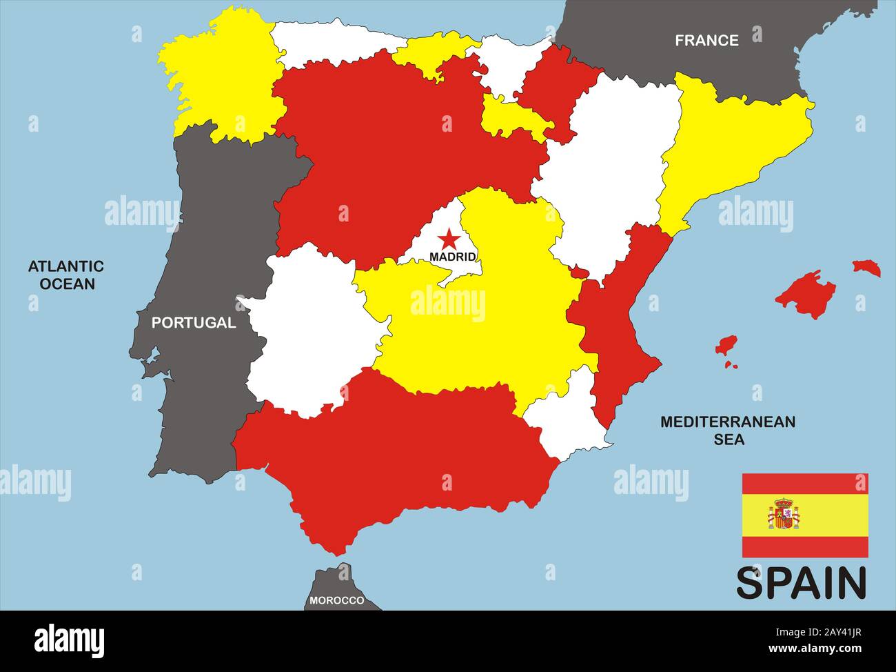 Red chart spain hi-res stock photography and images - Alamy