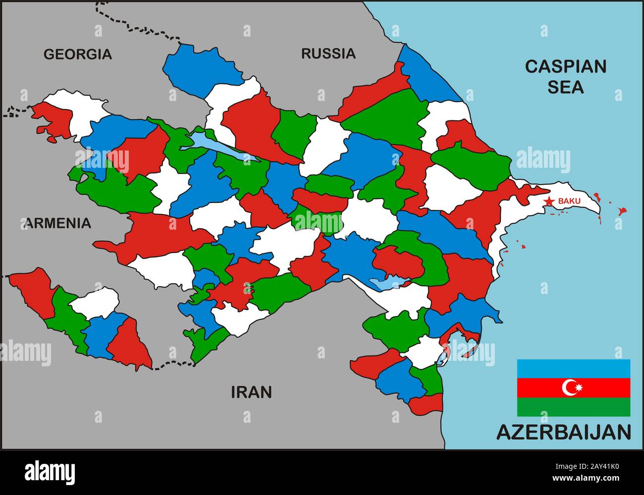 Azerbaijan Map High Resolution Stock Photography and Images - Alamy