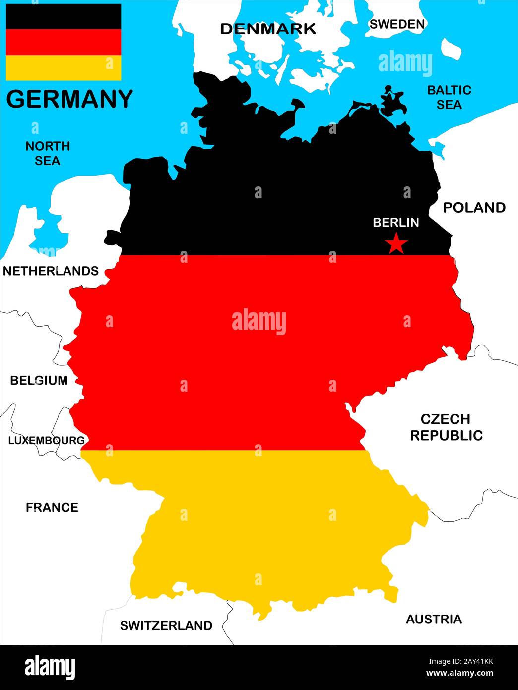 East germany map hi-res stock photography and images - Alamy