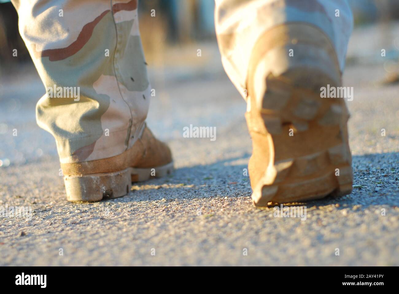 soldier boots walking Stock Photo - Alamy