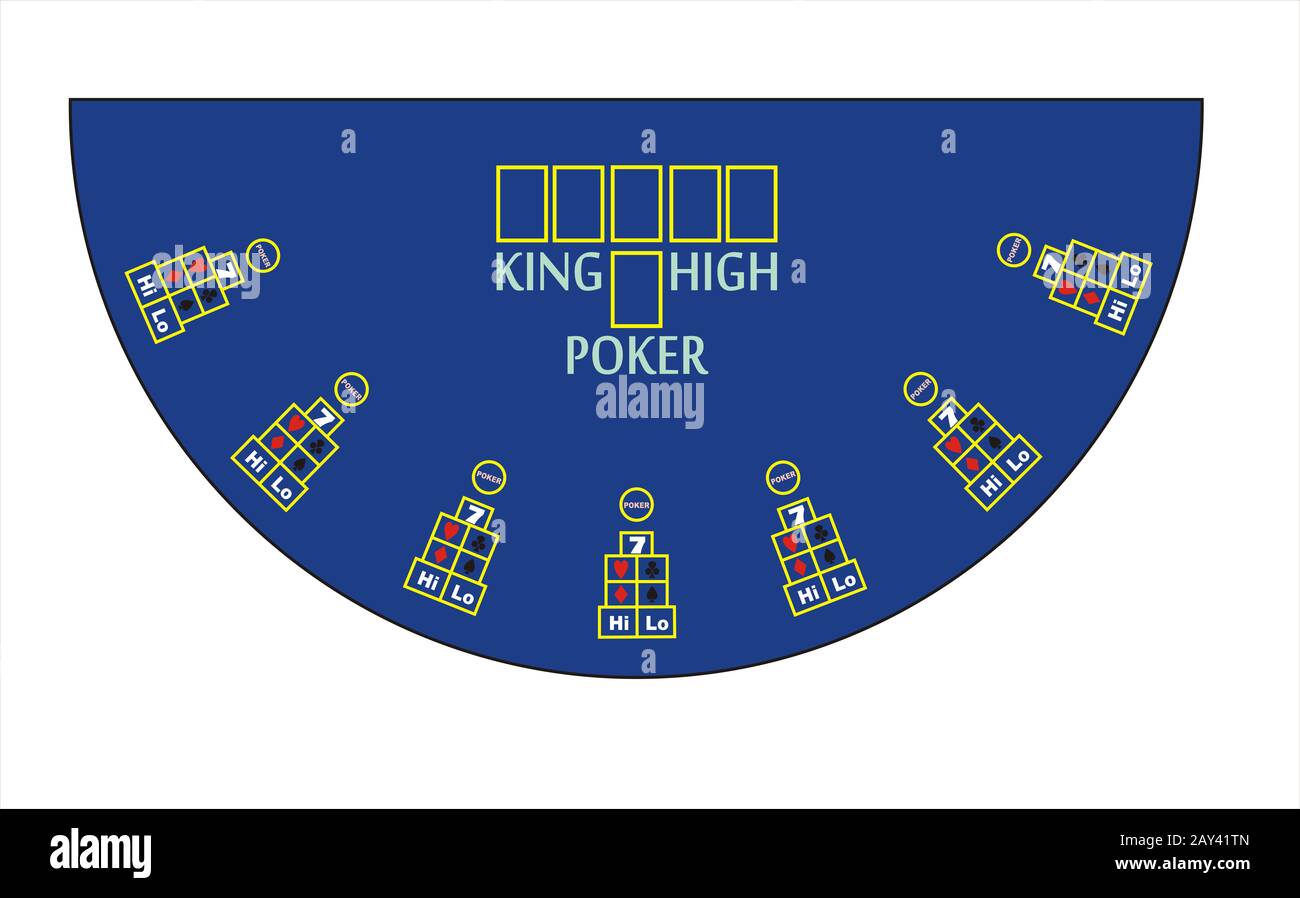 Vector poker table layout Stock Photo - Alamy