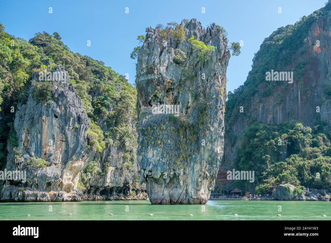 Ko Tapu also known as James Bond Island in Phang Nga Bay. This is one ...