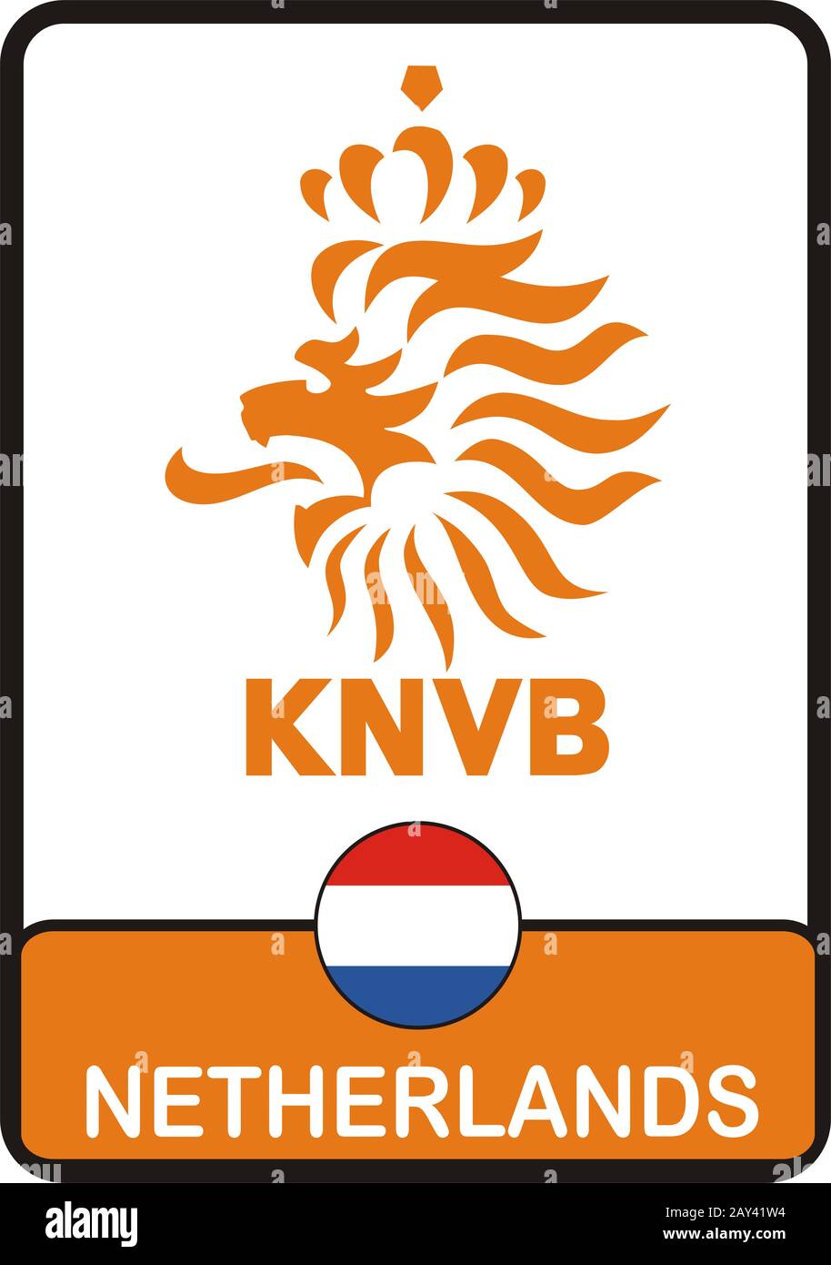 netherlands football emblem Stock Photo - Alamy