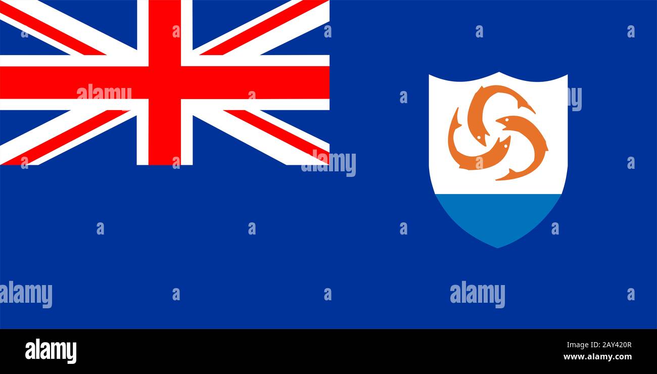 flag of Anguilla Stock Photo - Alamy