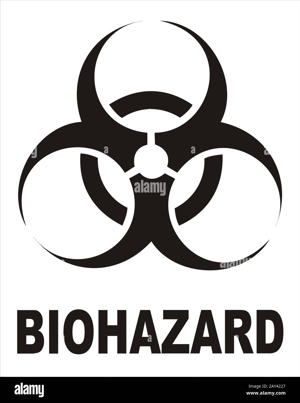 Biohazard Black Sign Stock Photo - Alamy