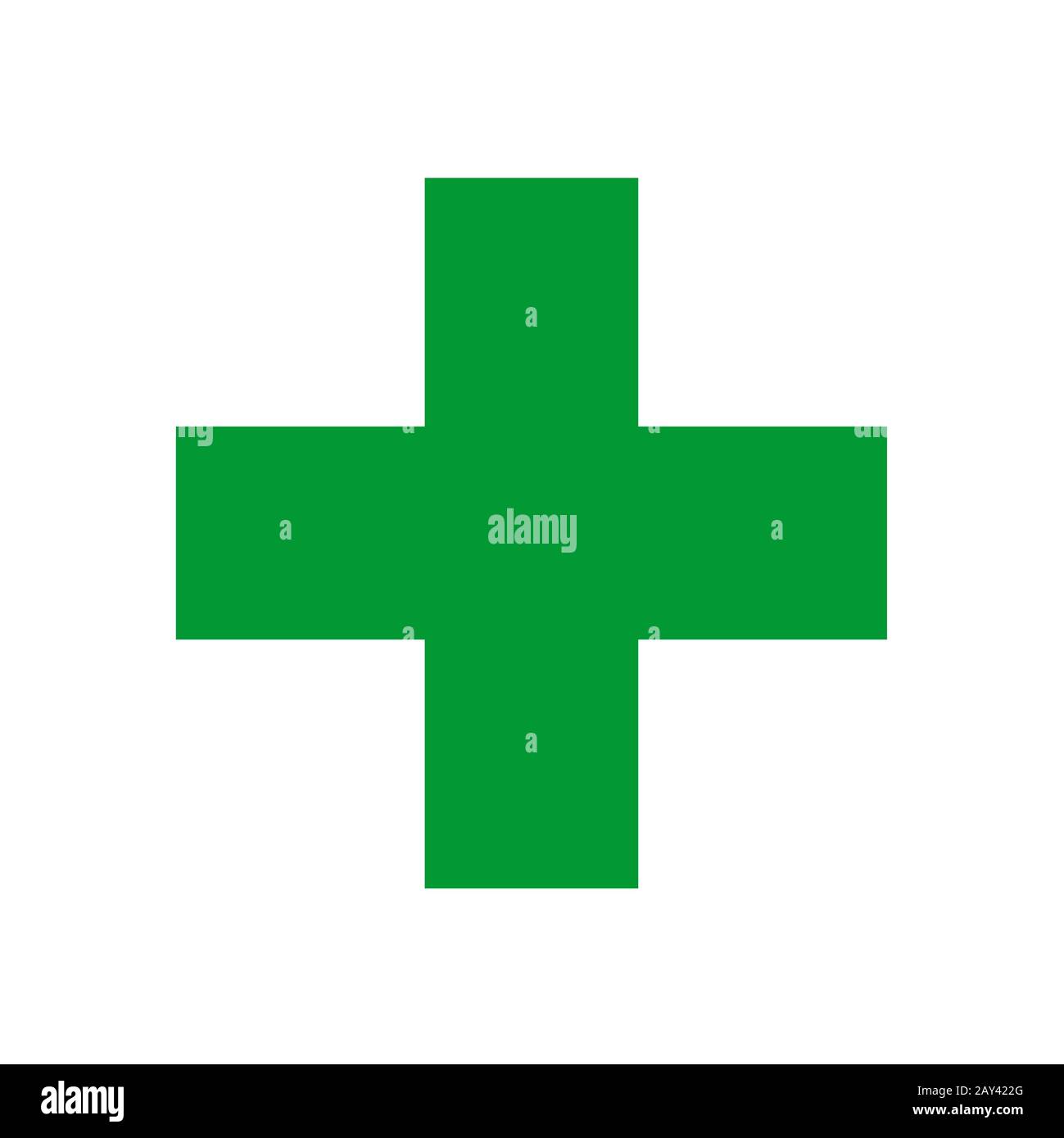 The green cross Cut Out Stock Images & Pictures - Alamy