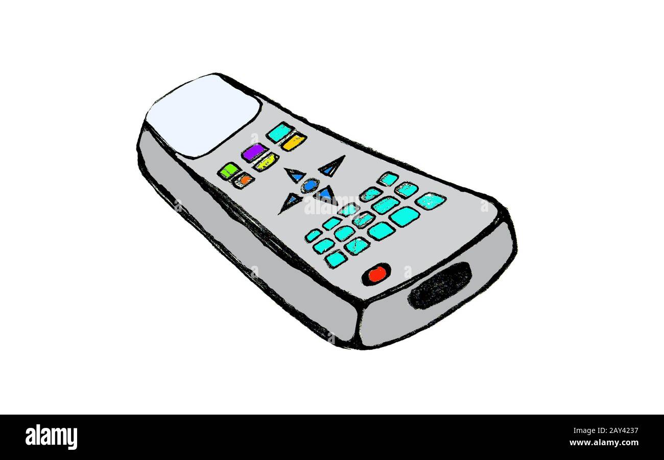 Cartoon Remote Control Stock Photo - Alamy