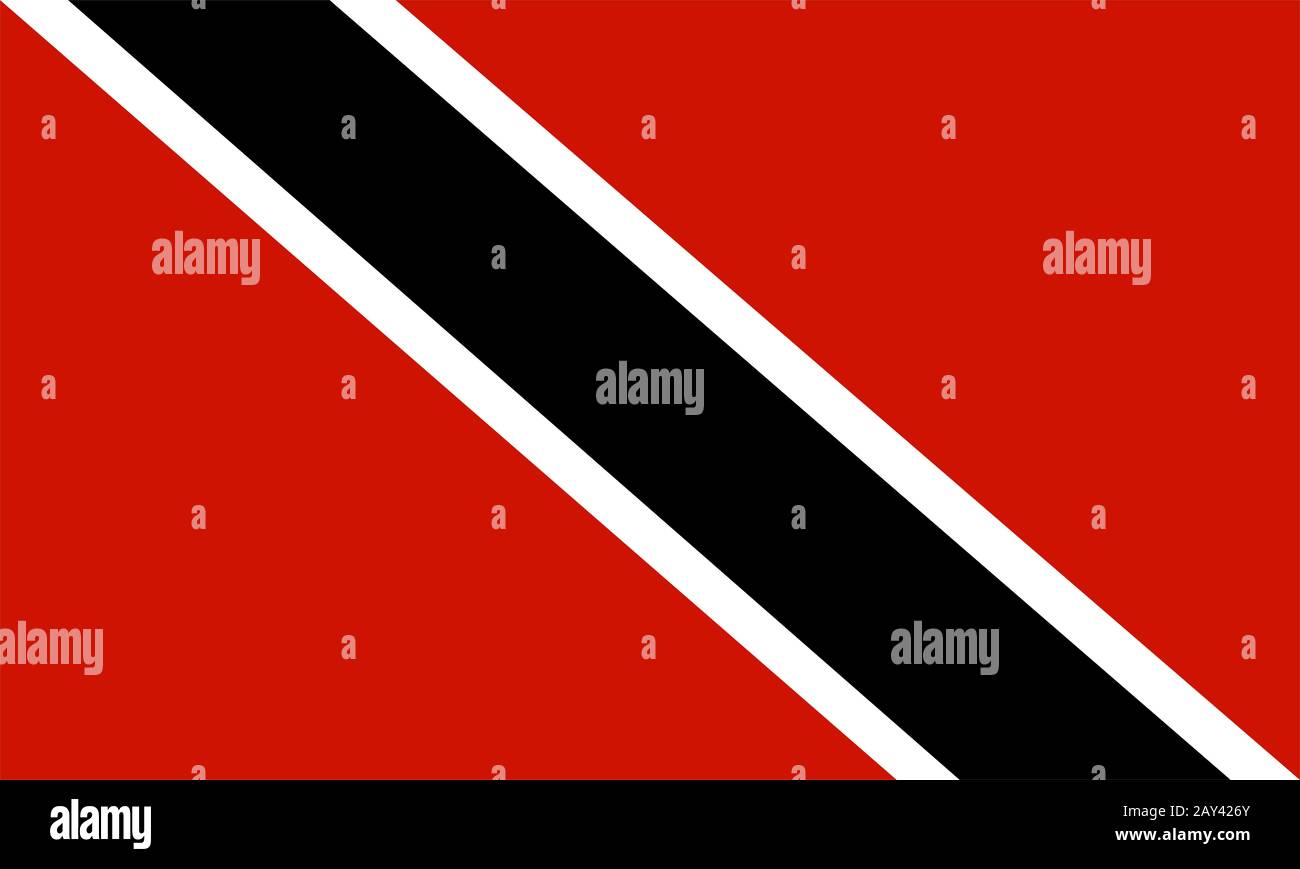 White trinidad and tobago flag hi-res stock photography and images - Alamy