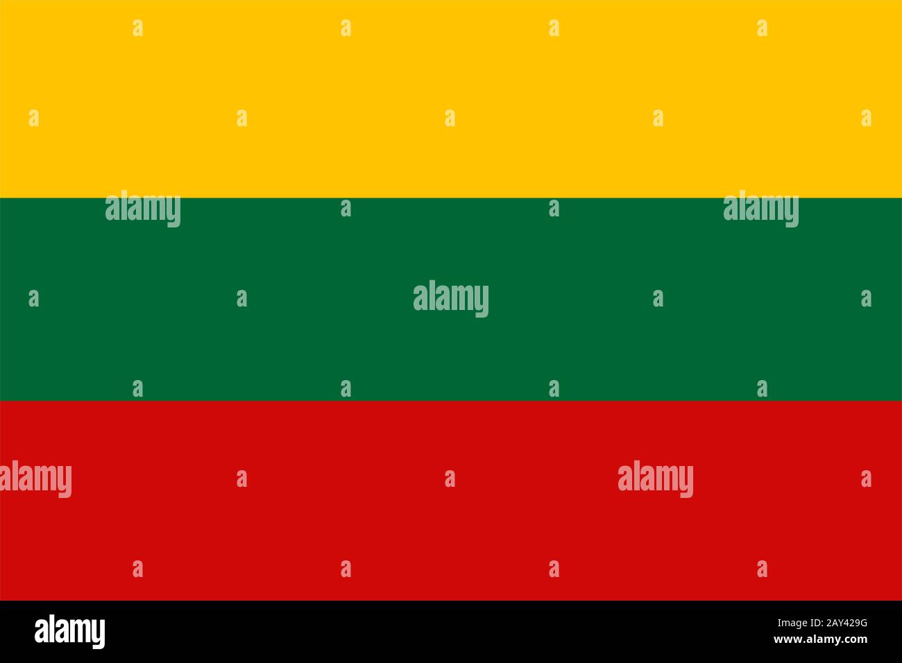 Flag Of Lithuania Stock Photo - Alamy