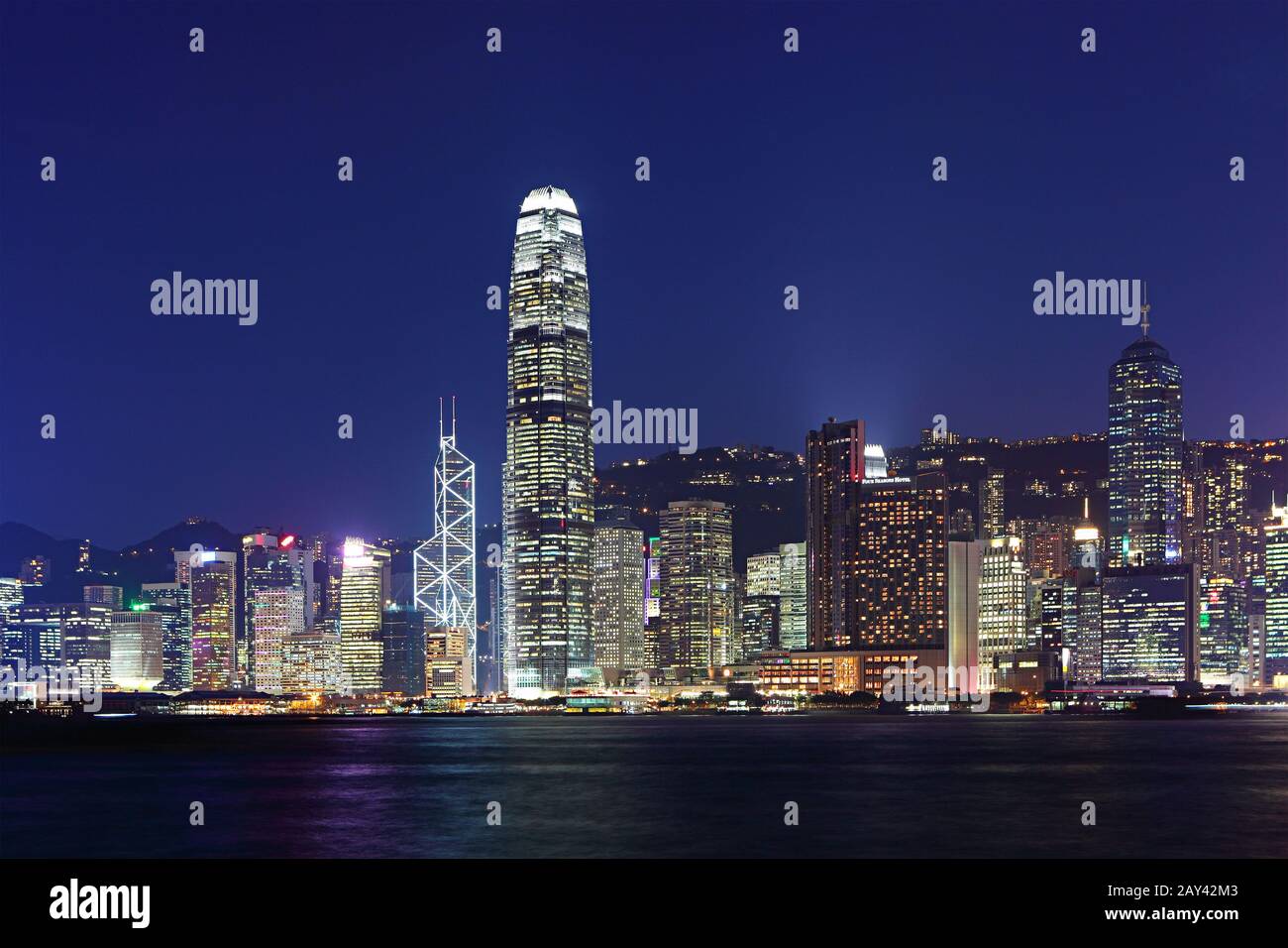 night view of Hong Kong Stock Photo - Alamy