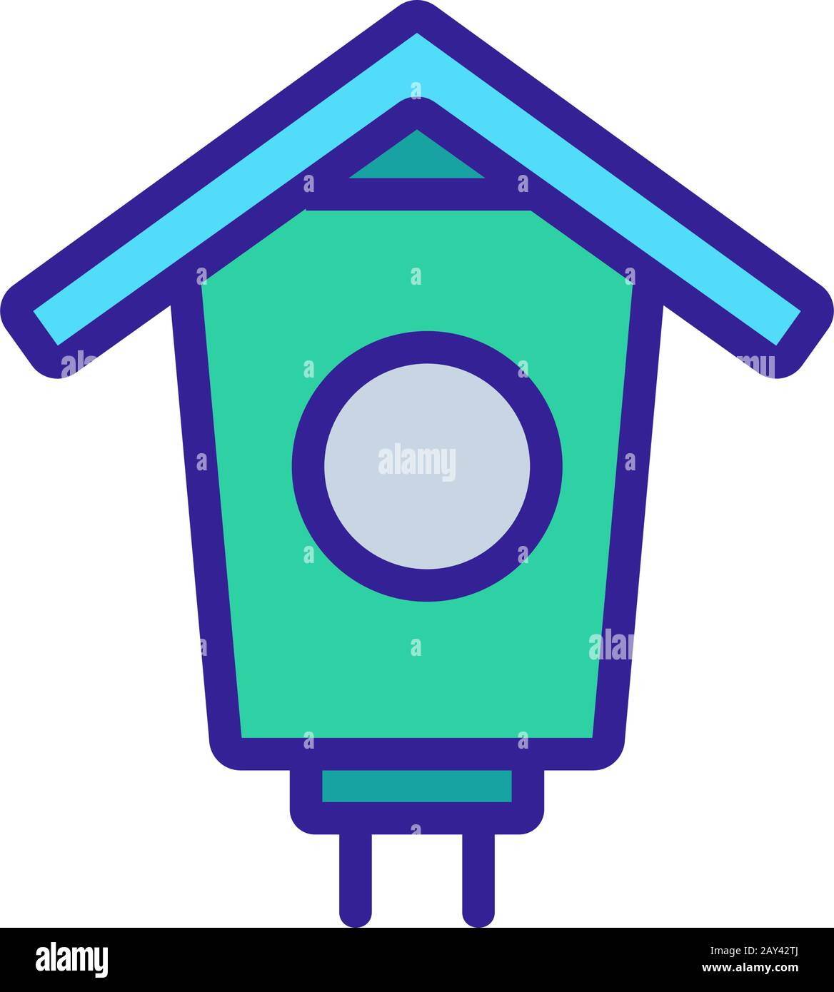 bird house Icon vector. Isolated contour symbol illustration Stock ...