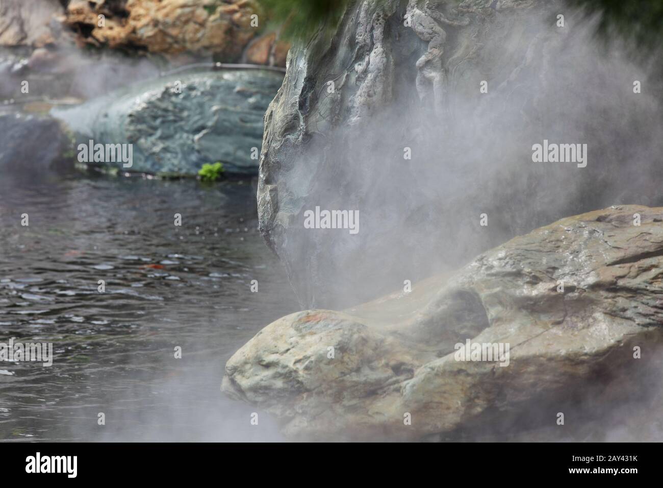 Onsen , Hot spring Stock Photo - Alamy