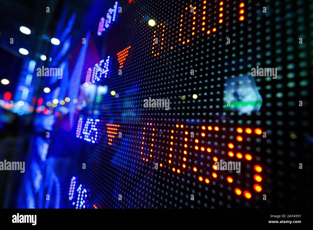 stock market price display abstract Stock Photo - Alamy