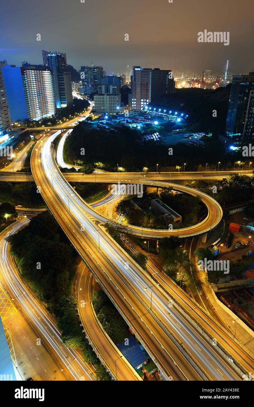 Busy highway in central business hi-res stock photography and images ...