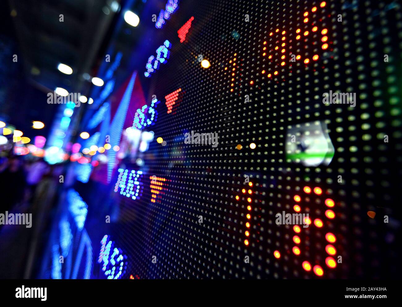stock market price display abstract Stock Photo - Alamy
